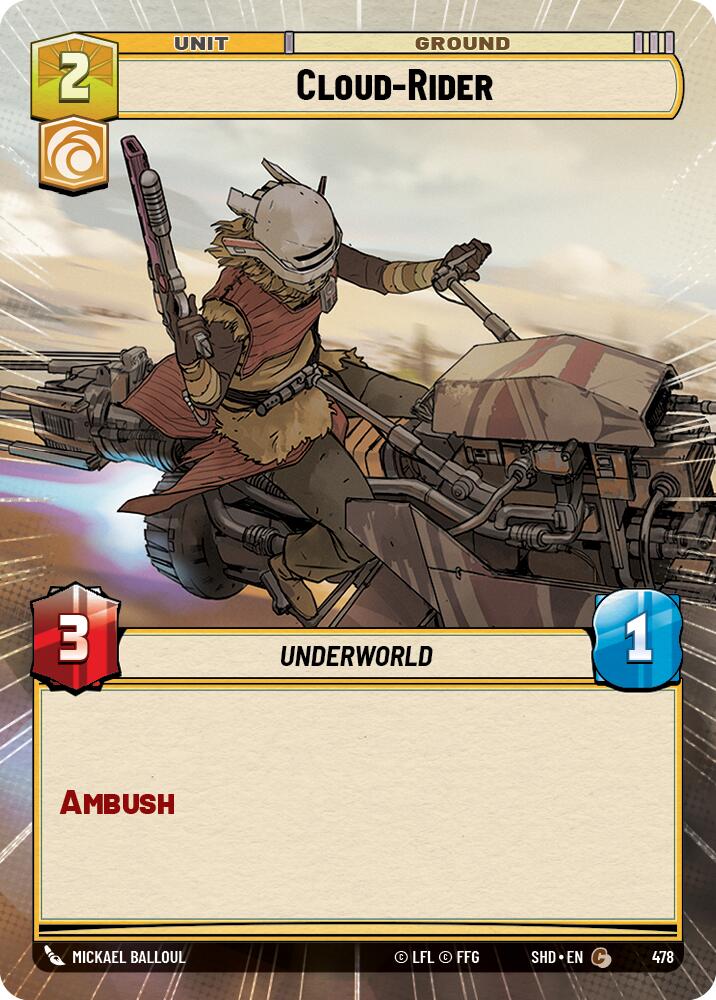 Cloud-Rider (Hyperspace) - Shadows of the Galaxy - Star Wars: Unlimited