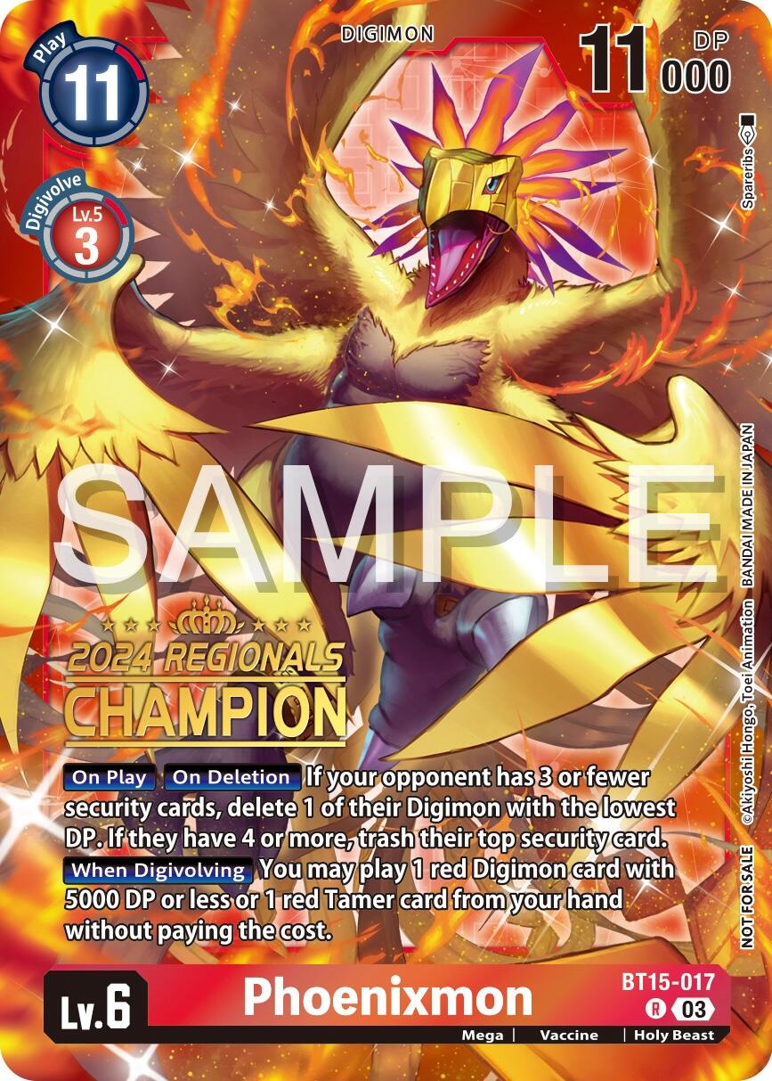 Phoenixmon (2024 Regionals Champion) - Exceed Apocalypse - Digimon Card ...