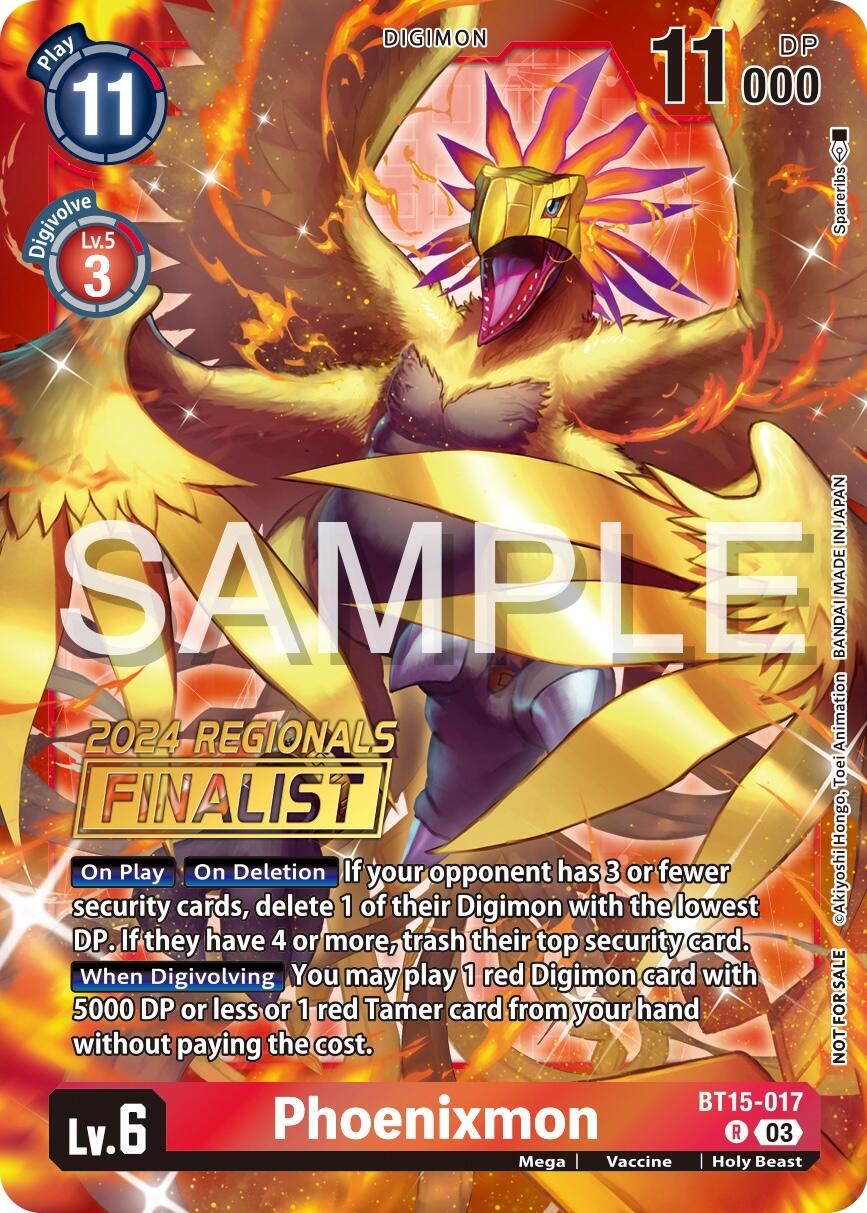 Phoenixmon (2024 Regionals Finalist) - Exceed Apocalypse - Digimon Card ...