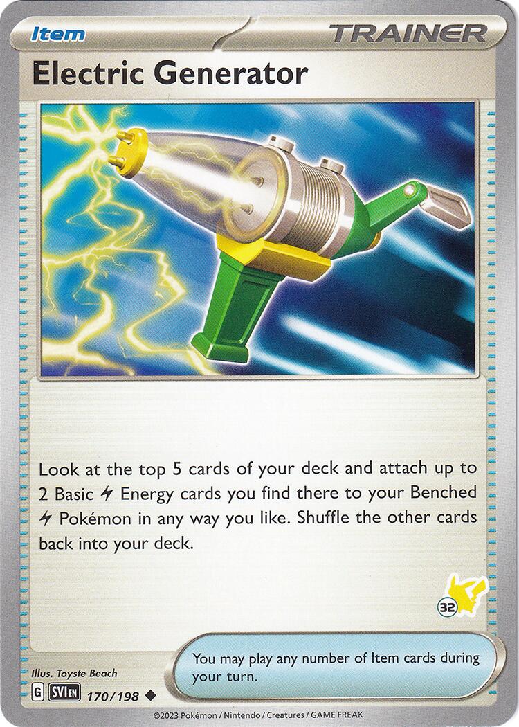 Electric Generator - Pikachu 32 - Battle Academy 2024 - Pokemon