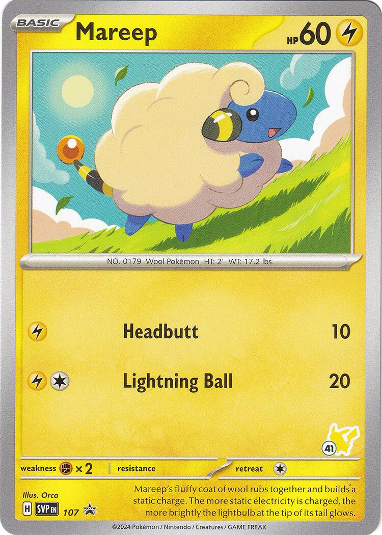 Mareep - Pikachu 41 - Battle Academy 2024 - Pokemon