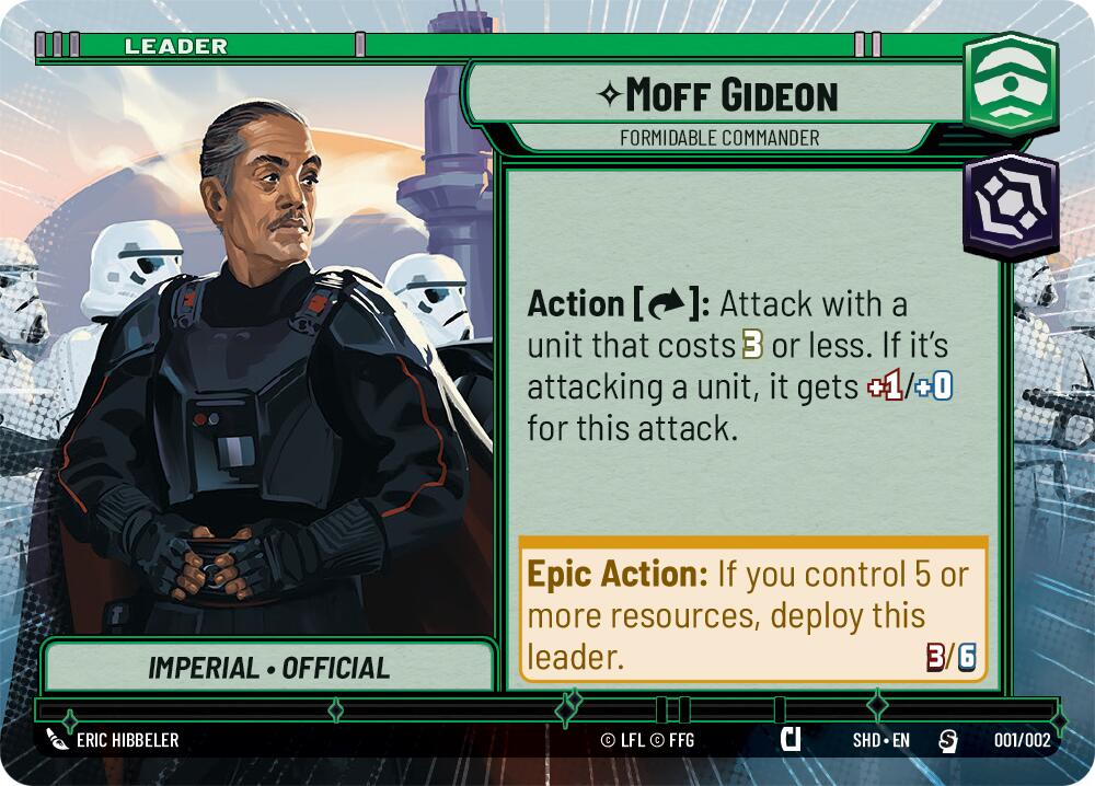 Moff Gideon - Formidable Commander (Hyperspace) - Prerelease Promos ...