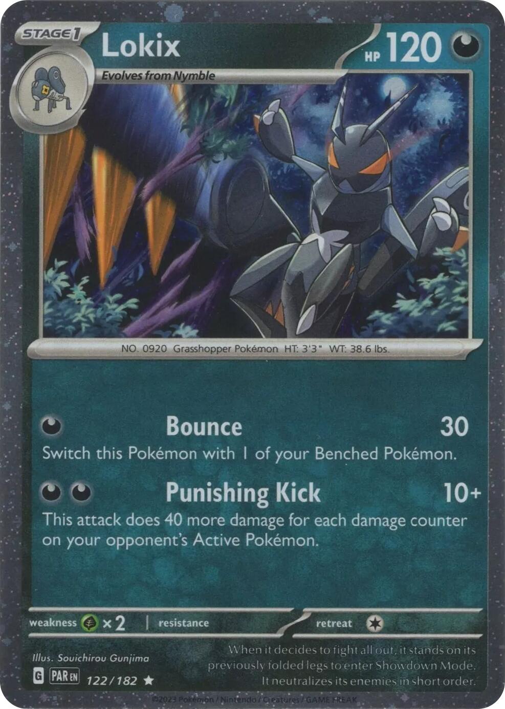 Lokix - 122/182 (Cosmos Holo) - Miscellaneous Cards & Products - Pokemon