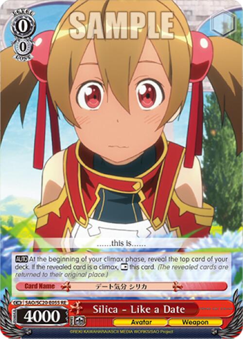 Silica - Like a Date - Sword Art Online Chronicle Set - Weiss Schwarz