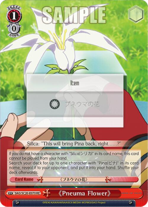 Pneuma Flower - Sword Art Online Chronicle Set - Weiss Schwarz