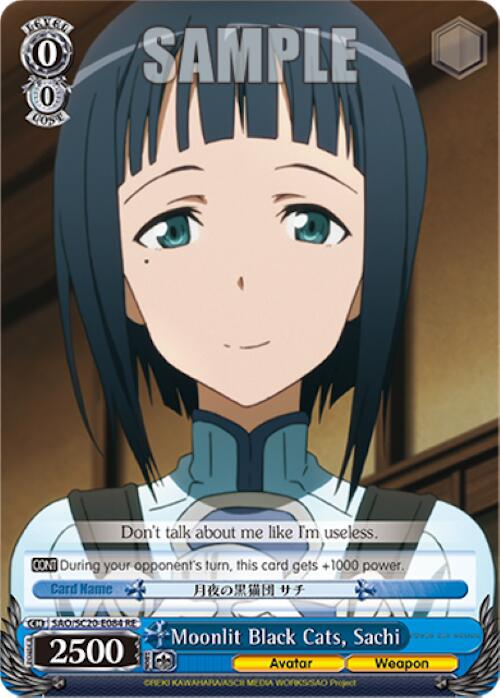 Moonlit Black Cats, Sachi - Sword Art Online Chronicle Set - Weiss Schwarz