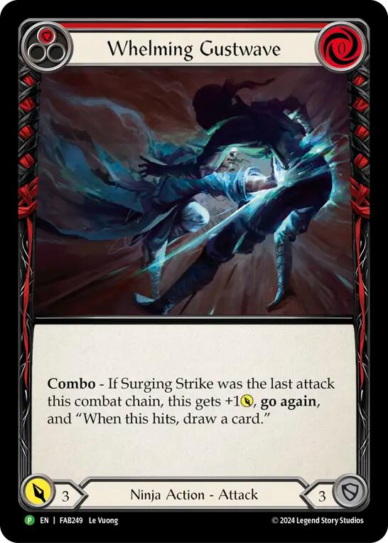 Whelming Gustwave (Red) - FAB249 - Flesh and Blood: Promo Cards - Flesh ...