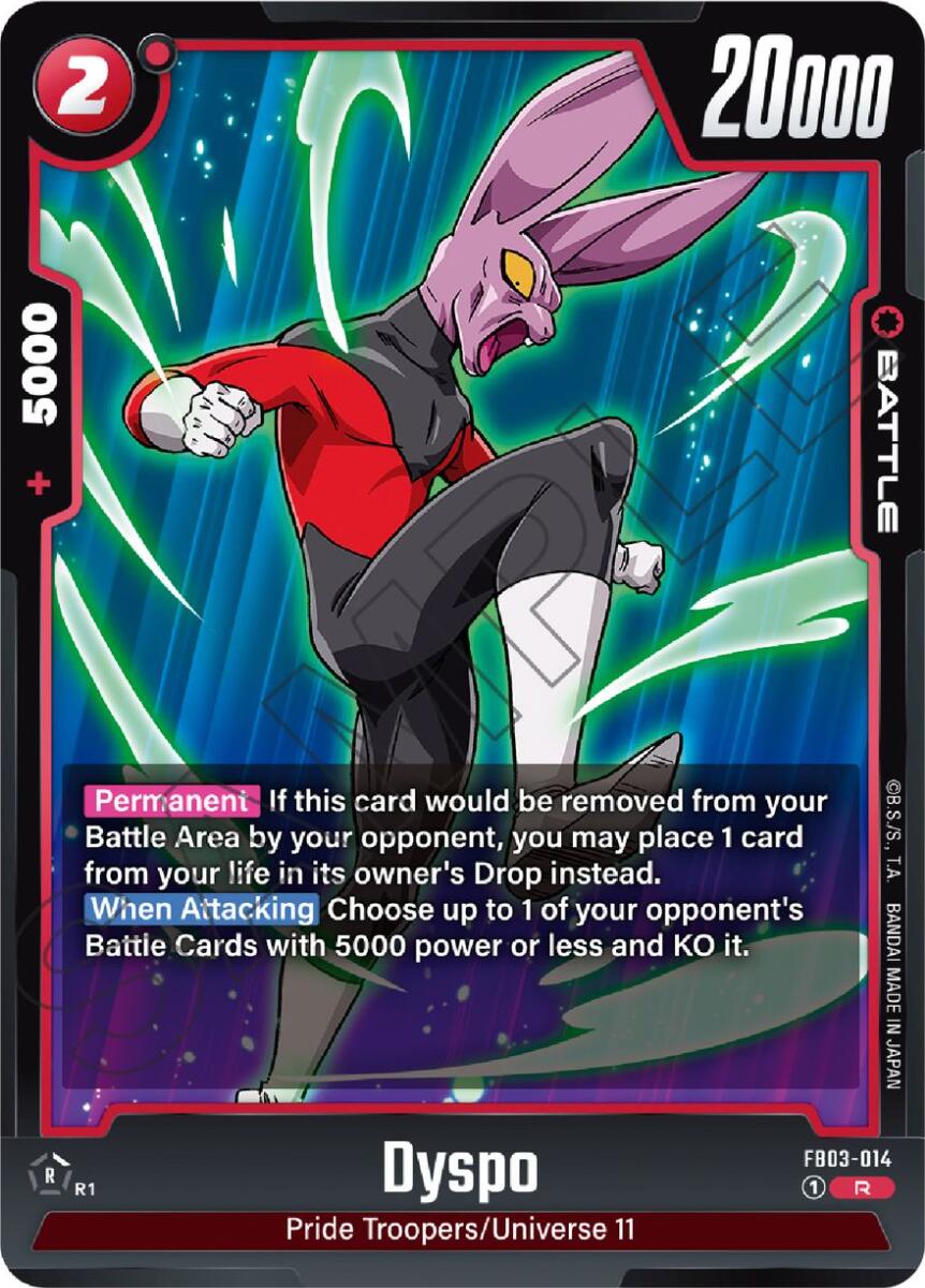 Dyspo - FB03-014 - Raging Roar - Dragon Ball Super: Fusion World