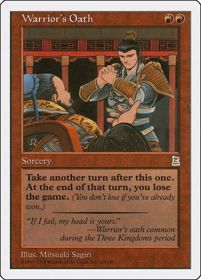 Warrior's Oath - Portal Three Kingdoms - Magic: The Gathering