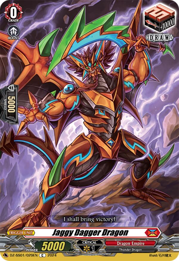 Jaggy Dagger Dragon - DZ-SS01: Festival Booster 2024 - Cardfight Vanguard