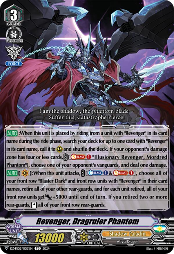 Revenger, Dragruler Phantom - DZ-PS02: Premium Deckset “Revenger” - Cardfight Vanguard