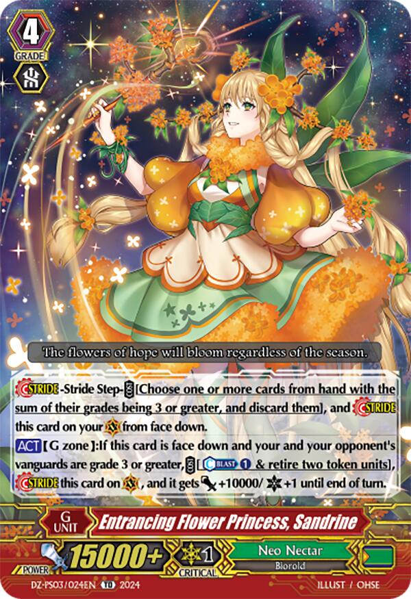 Entrancing Flower Princess, Sandrine - DZ-PS03: Premium Deckset “Musketeer” - Cardfight Vanguard