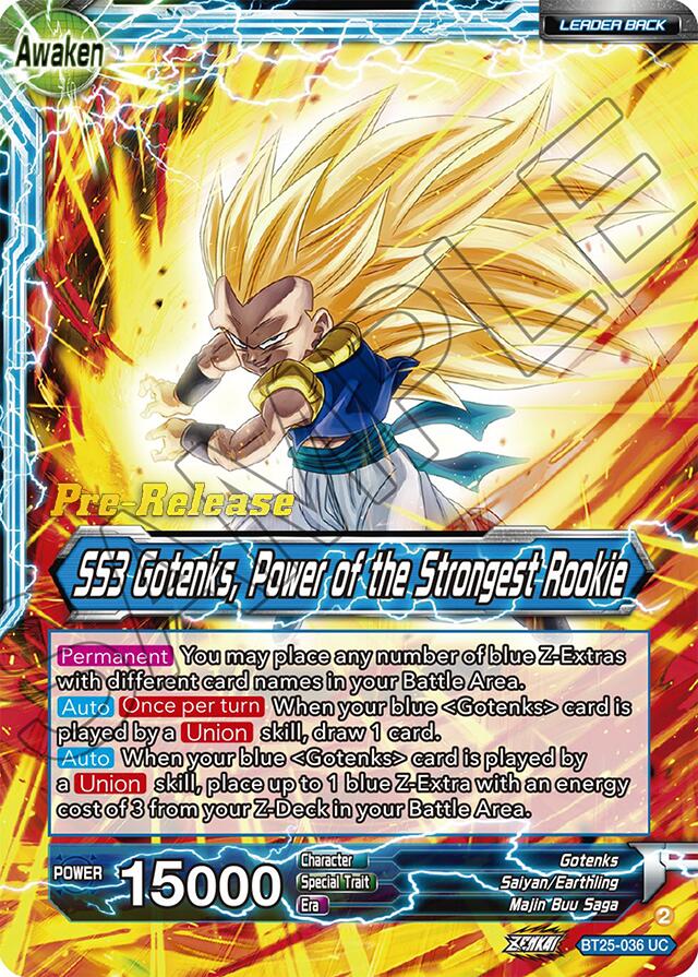 Gotenks // SS3 Gotenks, Power of the Strongest Rookie - Legend of the Dragon Balls Pre-Release ...