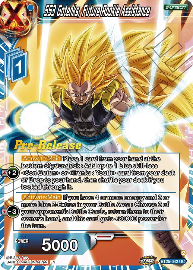 SS3 Gotenks, Future Rookie Assistance - Legend of the Dragon Balls Pre-Release Cards - Dragon ...