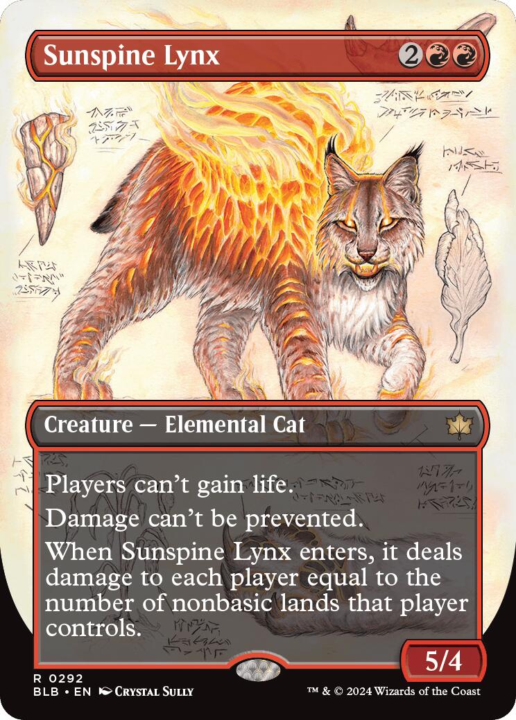 Sunspine Lynx (Borderless) - Bloomburrow - Magic: The Gathering