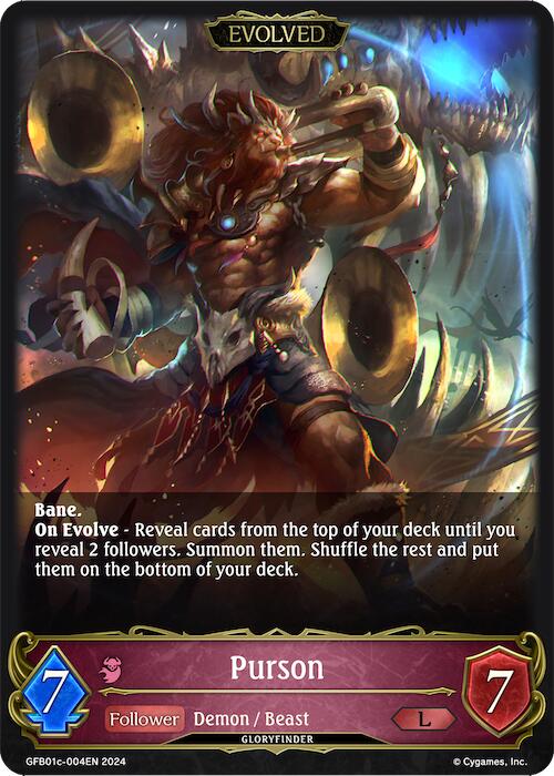 Purson (Evolved) - GFB01: Gloryfinder Bundle 01: Guide to Glory ...