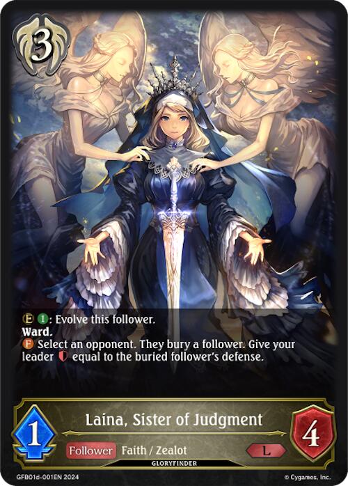 Laina, Sister of Judgment - GFB01: Gloryfinder Bundle 01: Guide to Glory - Shadowverse: Evolve