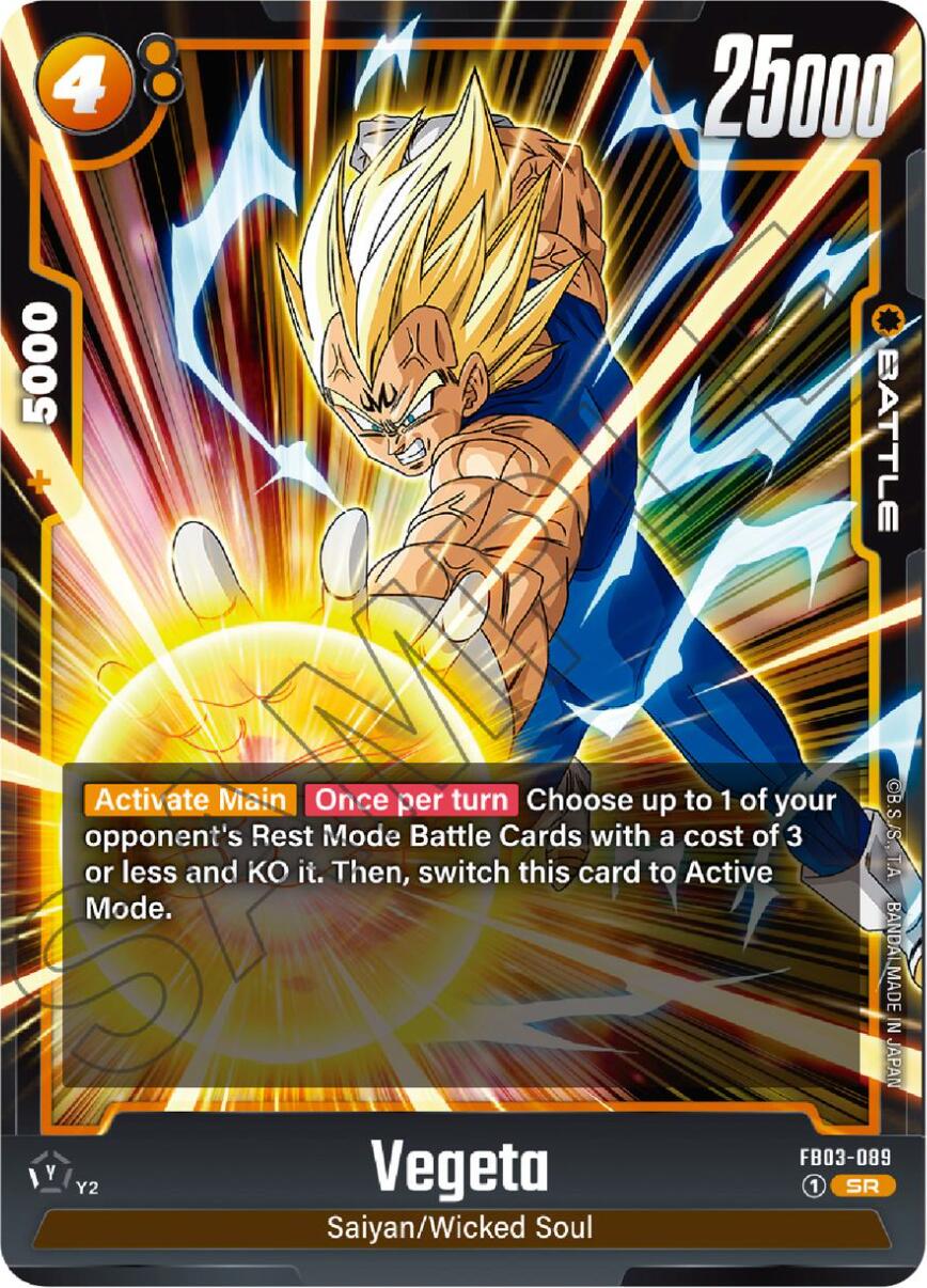Vegeta - FB03-089 - Raging Roar - Dragon Ball Super: Fusion World