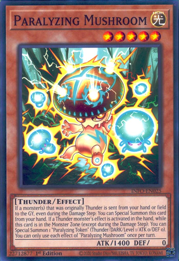 Paralyzing Mushroom - The Infinite Forbidden - YuGiOh
