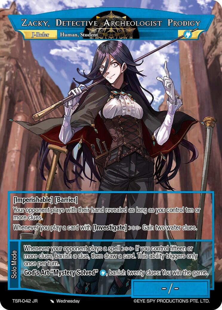 Student Detective League's Star, Zacky // Zacky, Detective Archeologist ...