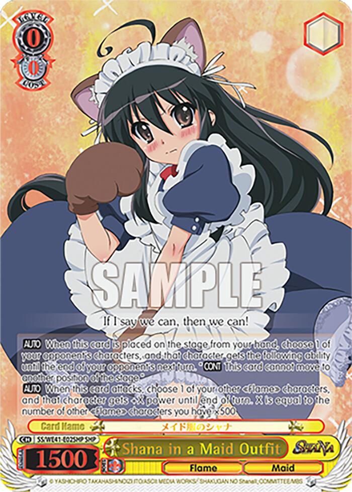 Shana in a Maid Outfit (SHP) - Shakugan no Shana Premium Booster ...