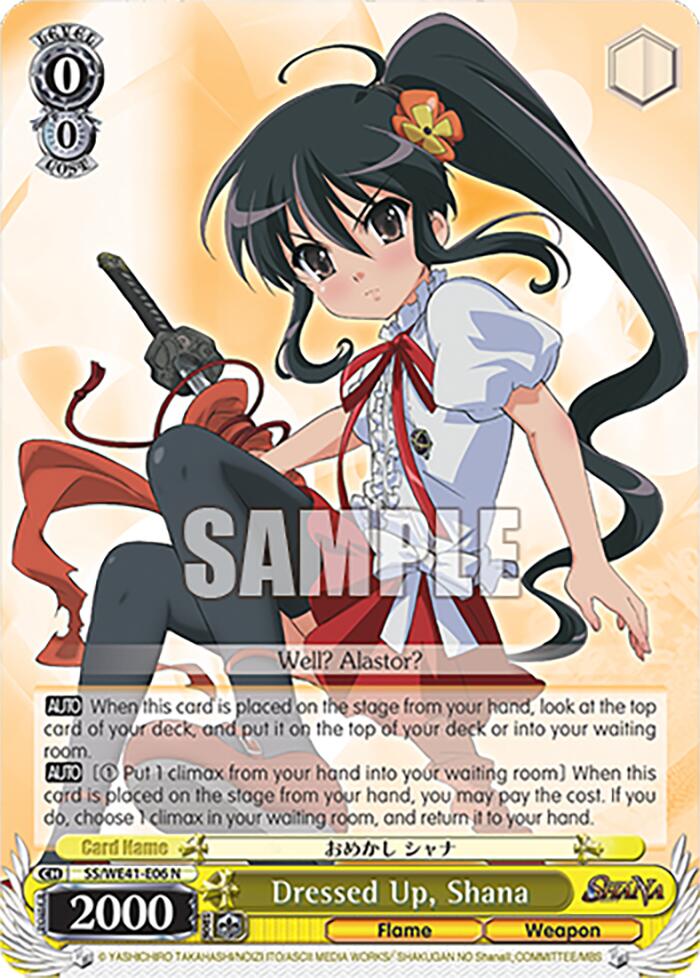 Dressed Up, Shana - Shakugan no Shana Premium Booster - Weiss Schwarz