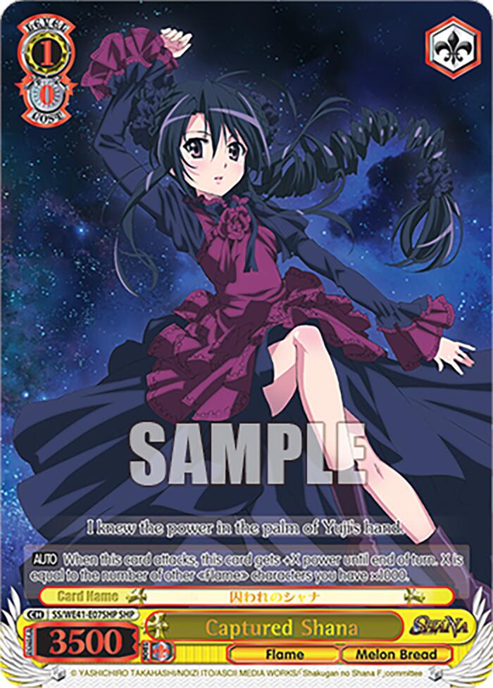 Captured Shana (SHP) - Shakugan no Shana Premium Booster - Weiss Schwarz