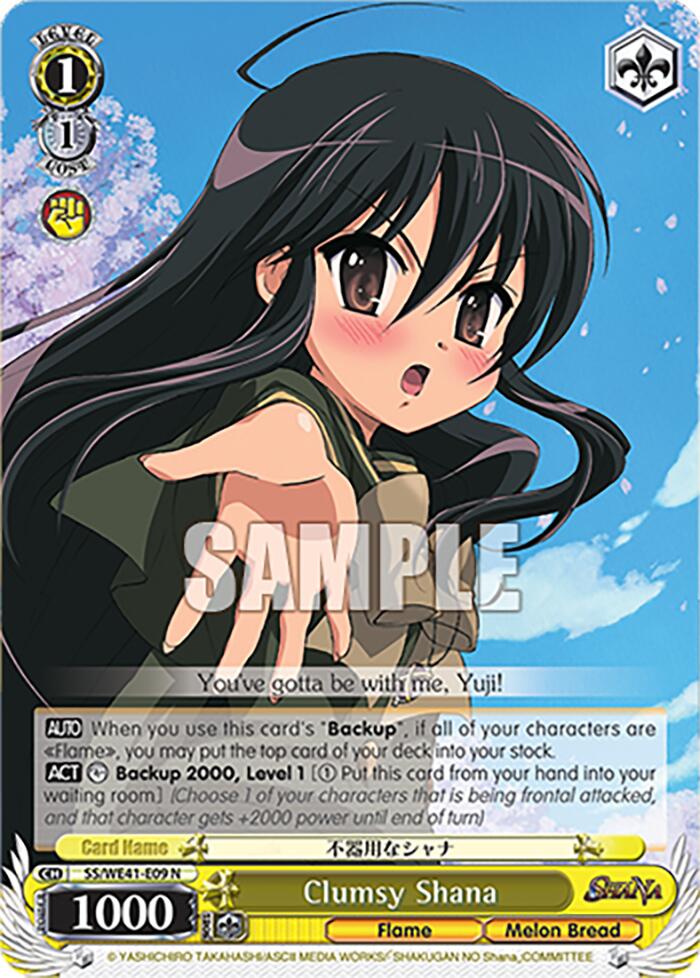 Clumsy Shana - Shakugan no Shana Premium Booster - Weiss Schwarz