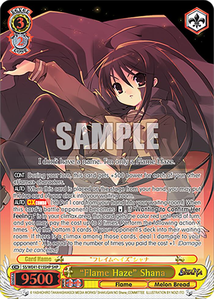 "Flame Haze" Shana (SHP) - Shakugan no Shana Premium Booster - Weiss ...