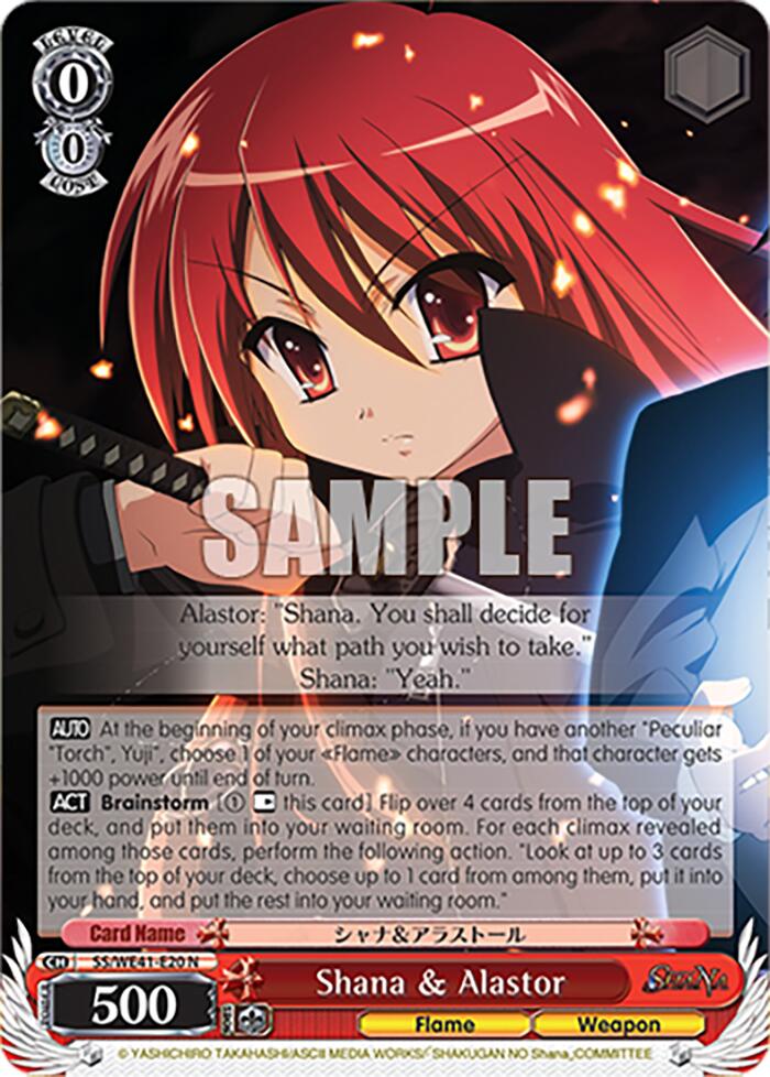 Shana & Alastor - Shakugan no Shana Premium Booster - Weiss Schwarz