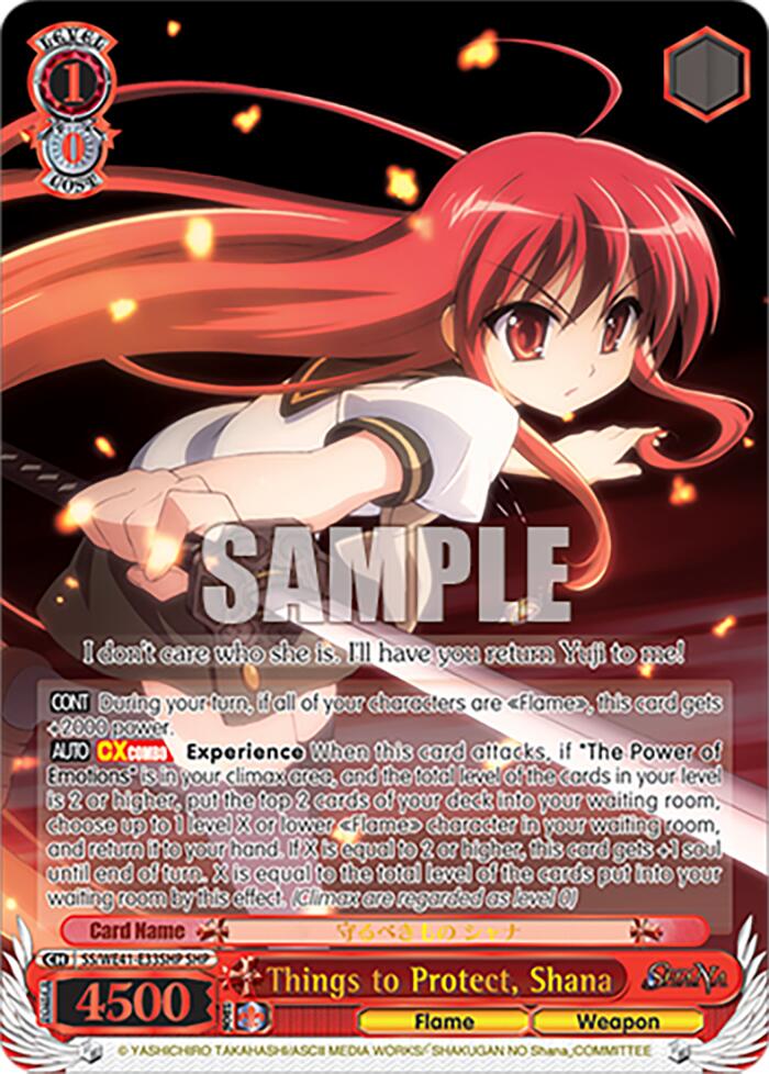 Things to Protect, Shana (SHP) - Shakugan no Shana Premium Booster ...