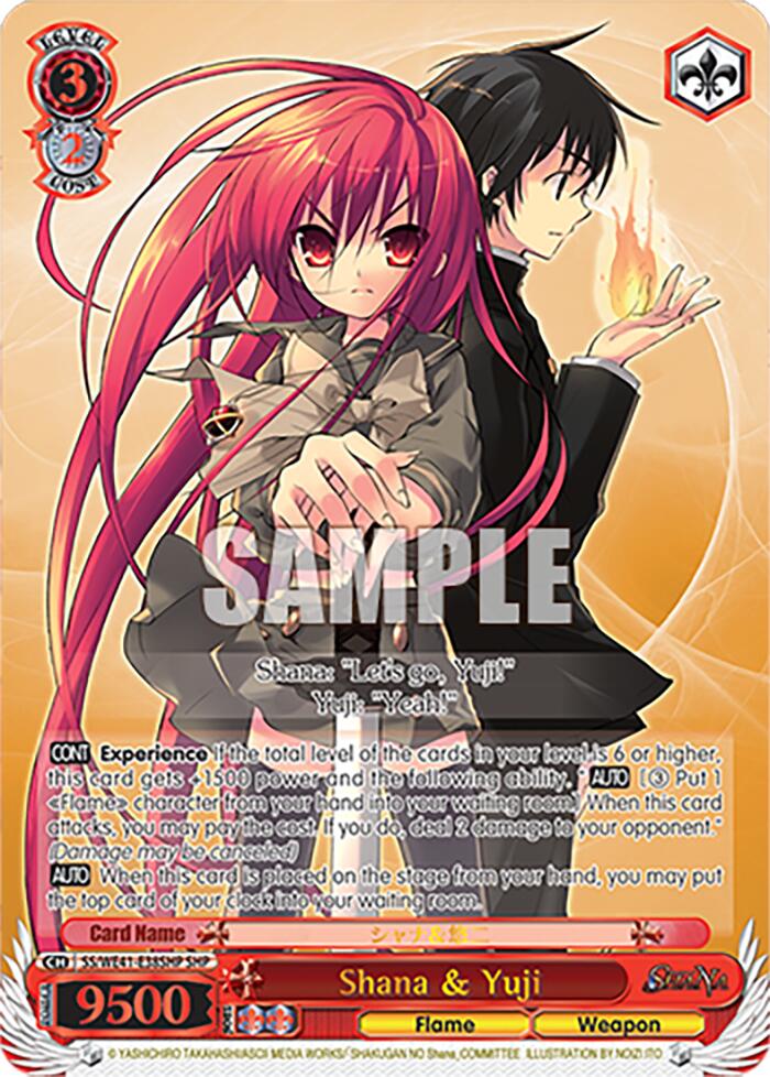 Shana & Yuji (SHP) - Shakugan no Shana Premium Booster - Weiss Schwarz