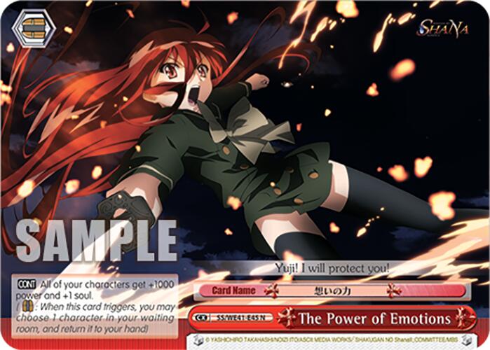 The Power of Emotions - Shakugan no Shana Premium Booster - Weiss Schwarz