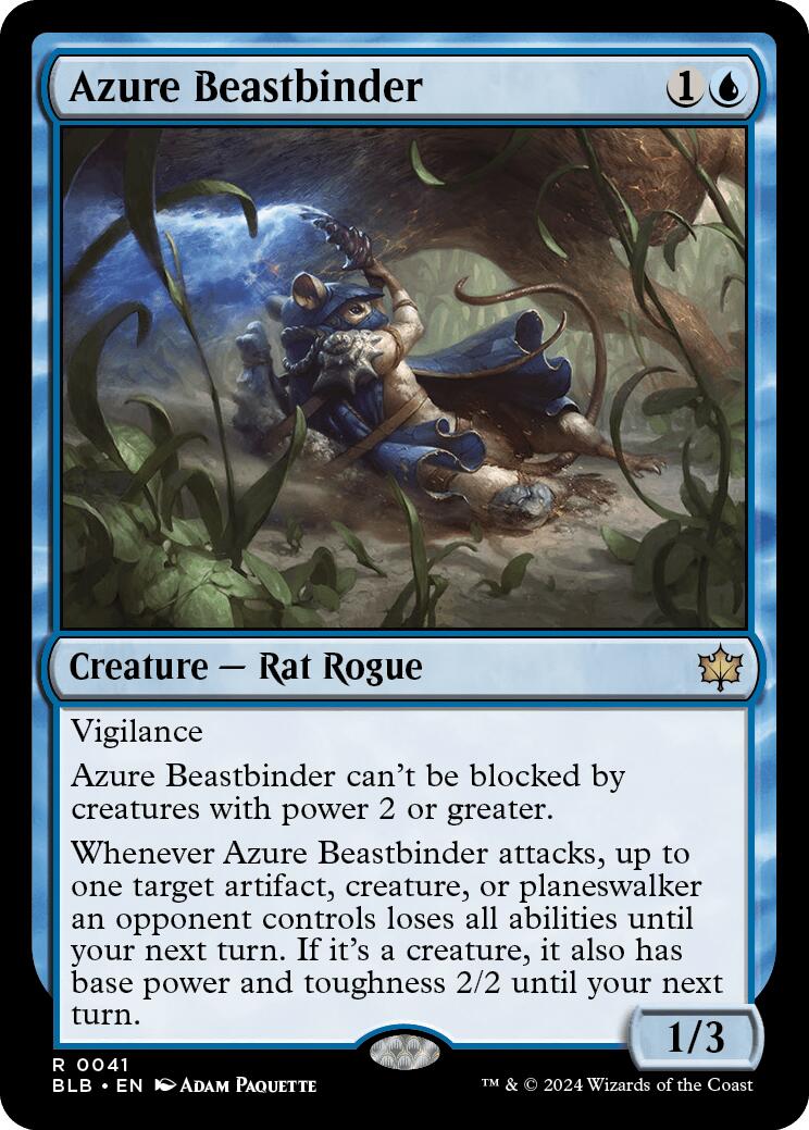 Azure Beastbinder - Bloomburrow - Magic: The Gathering