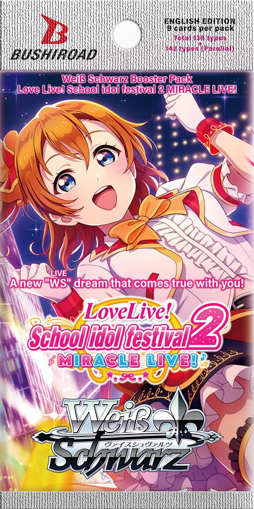 Love Live School idol festival 2 MIRACLE LIVE! Booster Pack - Love Live School idol festival 2 ...