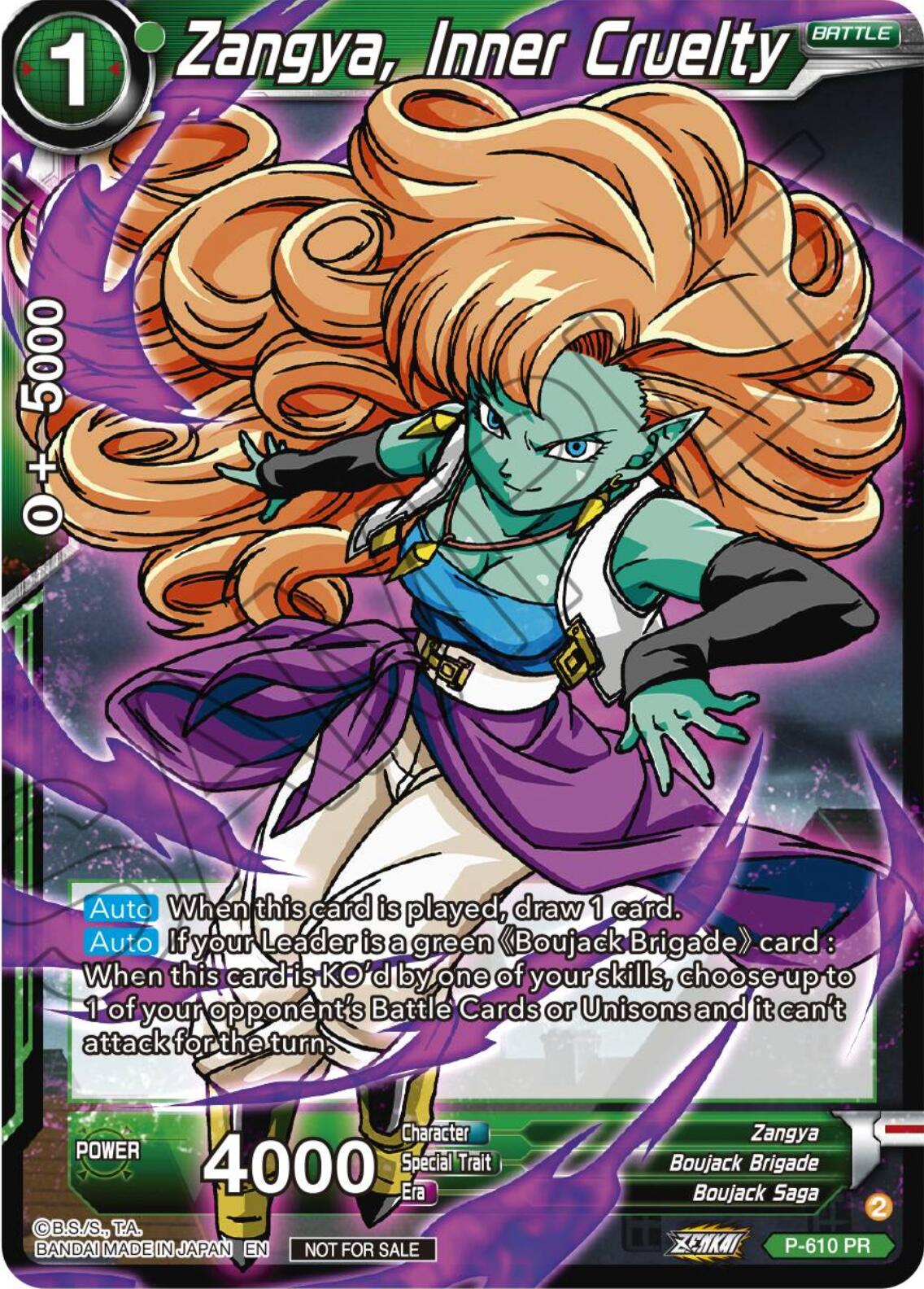 Zangya, Inner Cruelty (Zenkai Series Tournament Pack Vol.8 ...