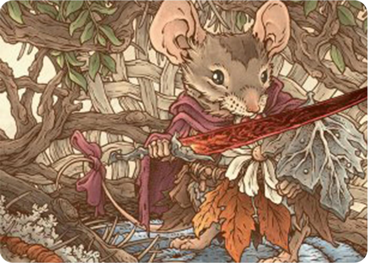 Mabel, Heir to Cragflame Art Card - Art Series: Bloomburrow - Magic ...