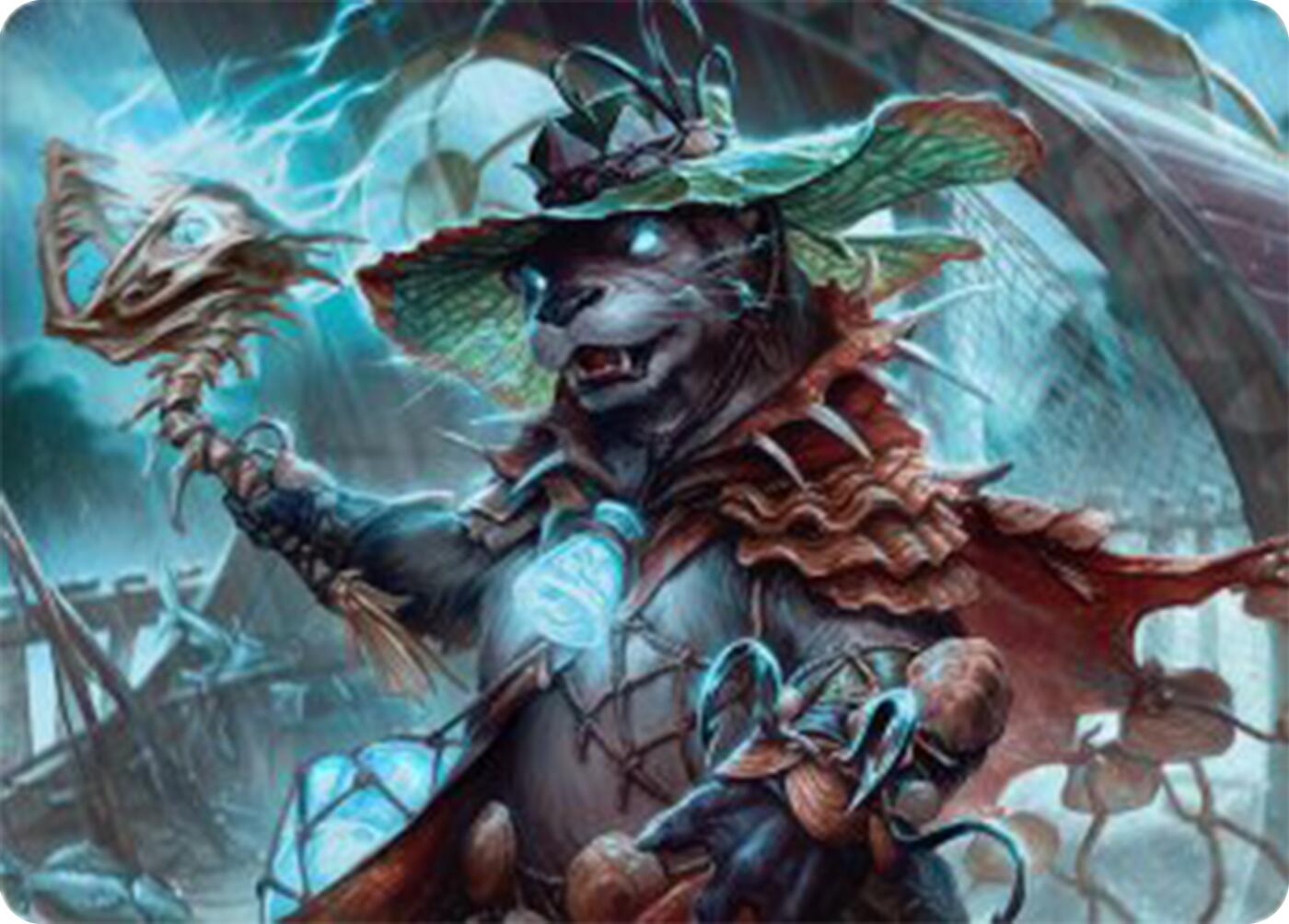 Tempest Angler Art Card - Art Series: Bloomburrow - Magic: The Gathering