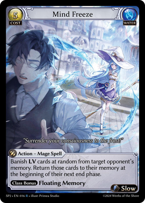 Mind Freeze - Supporter Pack 2 - Grand Archive TCG