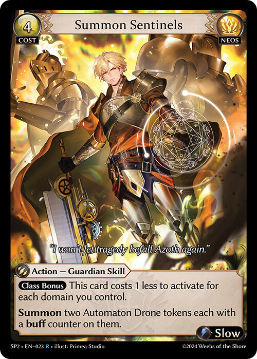 Summon Sentinels - Supporter Pack 2 - Grand Archive TCG