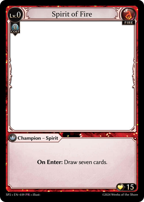 Spirit of Fire - Supporter Pack 2 - Grand Archive TCG