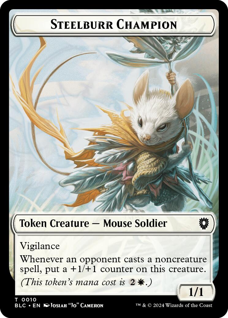 Steelburr Champion // Squid Double-Sided Token - Commander: Bloomburrow ...