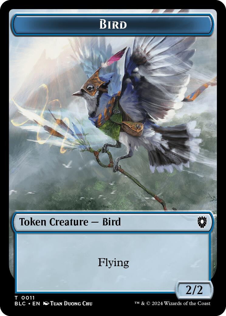 Bird (011) // Fish Double-Sided Token - Commander: Bloomburrow - Magic ...