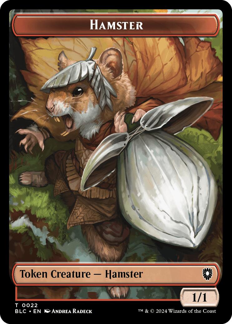 Hamster // City's Blessing Double-Sided Token - Commander: Bloomburrow ...