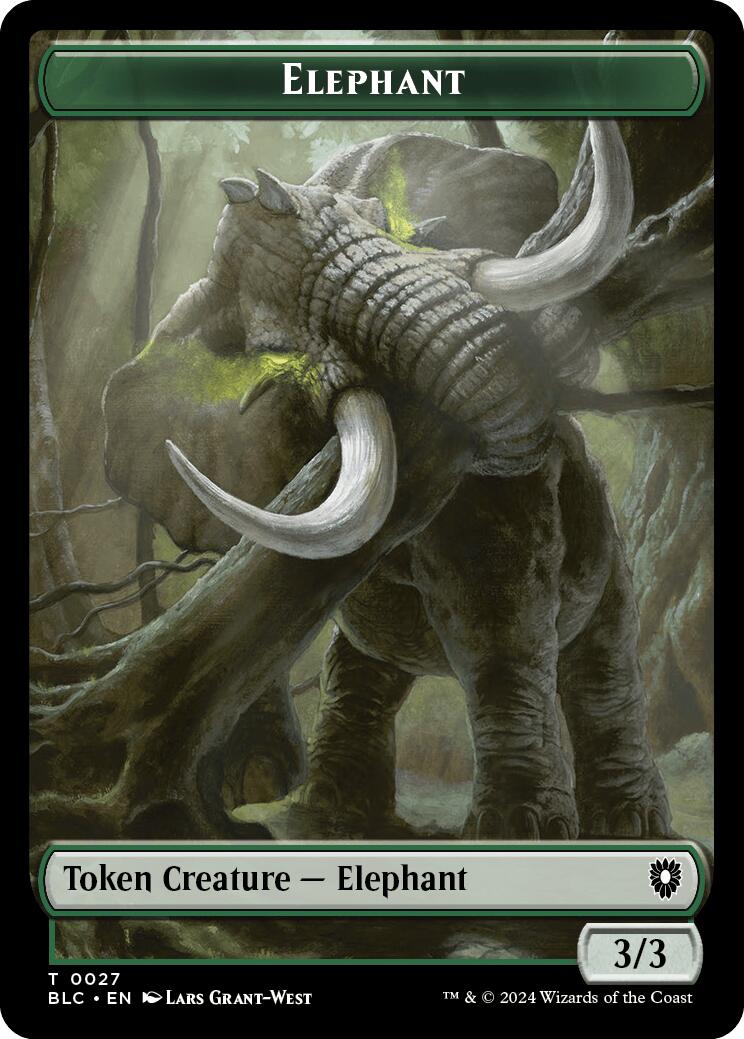 Elephant // Squid Double-Sided Token - Commander: Bloomburrow - Magic ...