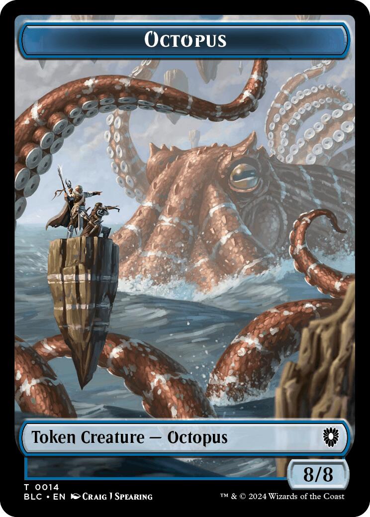Octopus // Rabbit Double-Sided Token - Commander: Bloomburrow - Magic ...