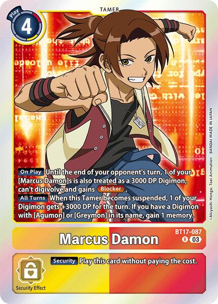 Marcus Damon - Secret Crisis - Digimon Card Game