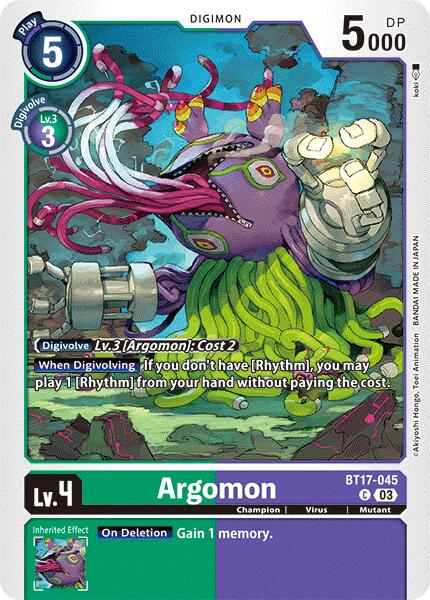 Argomon - BT17-045 - Secret Crisis - Digimon Card Game