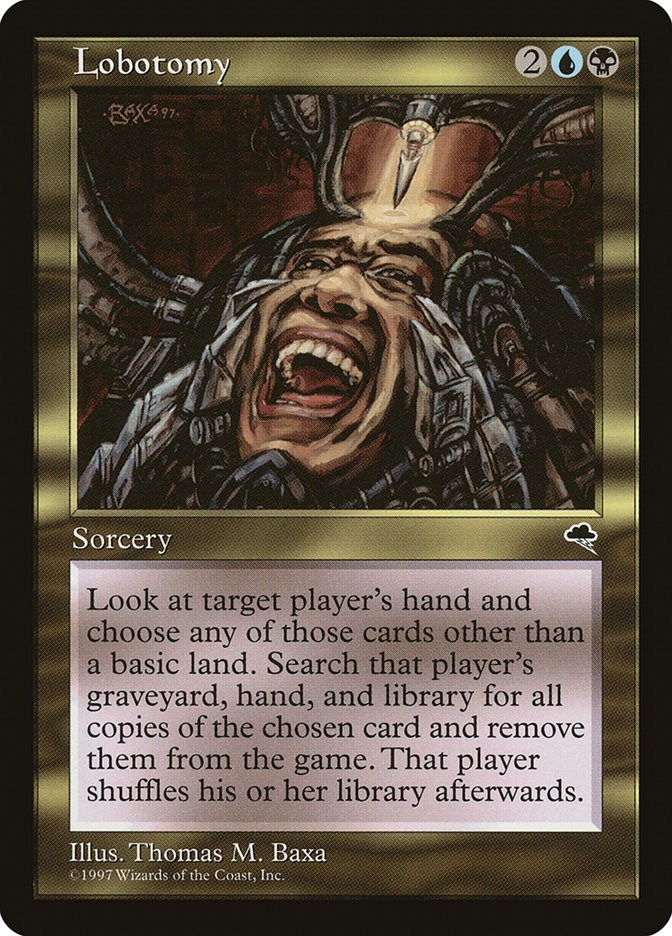 Lobotomy - Tempest - Magic: The Gathering