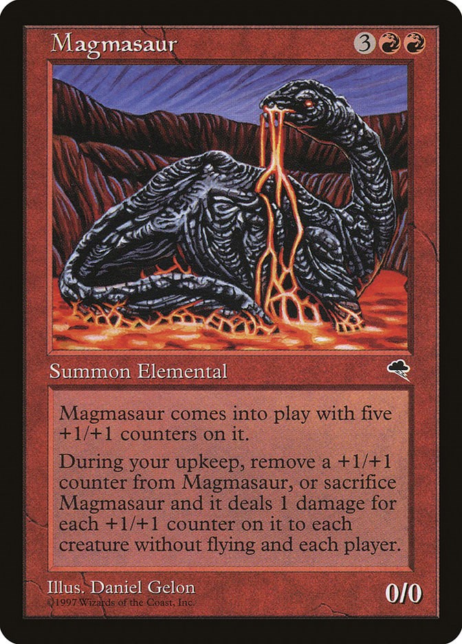 Magmasaur - Tempest - Magic: The Gathering